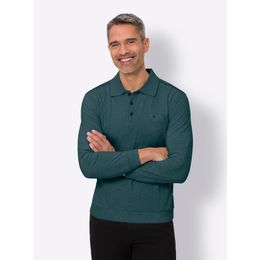 Sweatshirt CLASSIC, Herren, Gr. 56/58, blau (petrol, meliert), 60% Baumwolle, 40% Polyester, meliert, Sweatshirts Sweatshirt