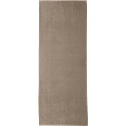 Saunatuch Esprit "Modern Solid", braun (mocca), B:80cm L:200cm, Frottier, Obermaterial: 85% Baumwolle, 15% Lyocell (TENCEL&trade;), Handt&uuml;cher, Saunatuch, vegan produziert