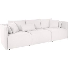 3-Sitzer OTTO HOME "N&ouml;re", beige (creme), B:262cm H:74cm T:90cm, Struktur fein (100% Polyester), Sofas, 3-Sitzer, 3 Teile, in vielen Bezugsqualit&auml;ten und Farben s. auch "N&ouml;re"