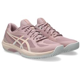 Hallenschuh asics "COURT HUNTER FF", Damen, Gr. 40, morganite, pearl pink, Synthetik, Schuhe Hallenschuh, besonders geeignet f&uuml;r Handball und Volleyball