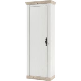 Garderobenschrank Home Affaire "Florenz", wei&szlig; (pinie wei&szlig;), B:73cm H:201cm T:38cm, Holzwerkstoff, Schr&auml;nke, Garderobenschrank