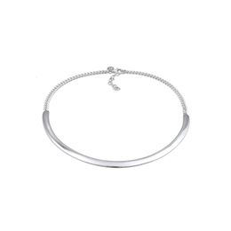 Choker Elli Premium "Halskette Halsreif Cuff Basic It-Piece Blogger 925er Silber" Gr. 38, silber, Halsketten, Damen, ohne Stein, Silber 925 (Sterlingsilber), Choker