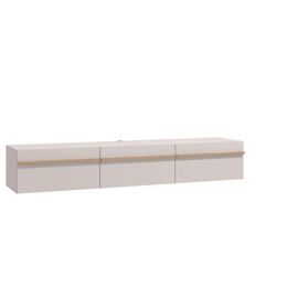 Lowboard Inosign "Arles TV-Kommode, Breite 128 /154/192 cm, TV-Schrank,, Wandmontage", braun (kaschmir), B:192cm H:31,5cm T:44cm, FSC-zertifizierter Holzwerkstoff, Sideboards, Lowboard, mit geschlossenen F&auml;chern, in Kaschmir Farbe, mit Klappent&uuml;ren