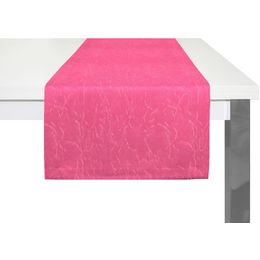 Tischl&auml;ufer WIRTH "Lahnstein" Gr. 1, pink, B:40cm L:150cm, Polyester, Tischdecken, Tischl&auml;ufer