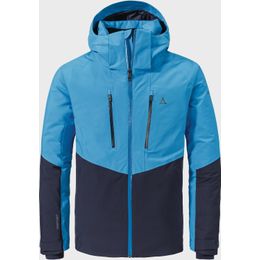 Sch&ouml;ffel Outdoorjacke SCH&Ouml;FFEL "Ski Jacket Style Bliggs MNS", Herren, Gr. 52, blau (8275, blau), Oberstoff : Aussenseite: 85% Nylon 15% Elasthan (Membran: Polyurethan) Futter : 100% Polyester Futter Oberes R&uuml;ckenteil: 84% Nylon 16% Elasthan Wattierung : 100% Polyester, regular fit, hoch geschlossener Ausschnitt, Jacken Outdoorjacke