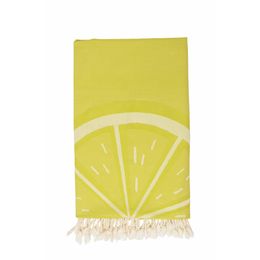 WEWO-Fashion Hamamtuch WEWO FASHION "9850ST", gelb (lime), B:100cm L:180cm, Jacquard, Baumwolle, Handt&uuml;cher, Hamamtuch, Hamamtuch