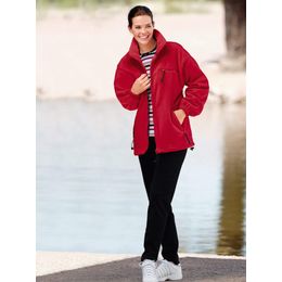 Fleecejacke CLASSIC, Damen, Gr. 48/50, rot, 100% Polyester, unifarben, Jacken Fleecejacke