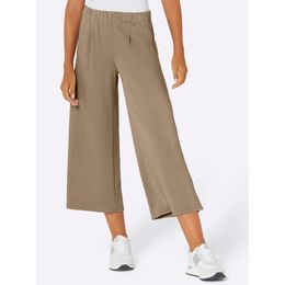 CR&Eacute;ATION L Culotte CREATION L, Damen, Gr. 50, Normalgr&ouml;&szlig;en, braun (schlamm), 50% Modal, 44% Polyester, 6% Elasthan, unifarben, 7/8-L&auml;nge, Hosen Culotte