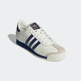 Sneaker adidas originals "SAMOA", Herren, Gr. 46, wei&szlig; (sanftes wei&szlig;, dunkelblau, gold metallic), Leder, Synthetik, Schuhe Sneaker, Topseller