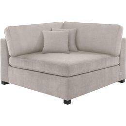 Sofa Home Affaire "Skara XXL", beige (natur), B:130cm H:86cm T:130cm, 100% Polyester, Sofas, Sofa, Eckelement zur individuellen Polstergarnitur-Gestaltung