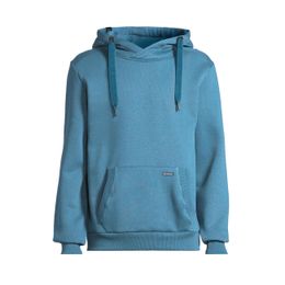 Kapuzenpullover SALZHAUT "Hoodie HEFF - VITAMIN SEA", Herren, Gr. S, blau (seaport), Obermaterial: 55% Baumwolle CO. 45% Polyester PES., Pullover Kapuzenpullover