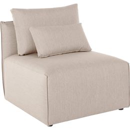 Sessel OTTO HOME "N&ouml;re", beige, B:82cm H:74cm T:90cm, Samtoptik (100% Polyester);Struktur (100% Polypropylene);Webstoff (100% Polyester);Struktur fein (100% Polyester);Luxus-Microfaser Lederoptik (100% Polyester);Baumwoll-/Leinenmix (60% Baumwolle/40% Leinen), Sessel, Sessel, Modul - zum Zusammenstellen; in vielen Bezugsqualit&auml;ten und Farben