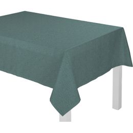 Tischdecke WIRTH "TORBOLE" Gr. 4, blau (petrol), B:130cm L:190cm, Baumwolle, Polyester, Tischdecken, Tischdecke