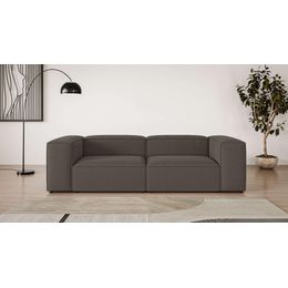 Big-Sofa OTTO HOME "HAILY Modularsofa, Verl&auml;ssliche Qualit&auml;t, Sitztiefe 70 cm", braun, B:260cm H:72cm T:100cm, 100% Polyester, Sofas, Big-Sofa, als Modul oder separat verwendbar, f&uuml;r individuelle Zusammenstellung