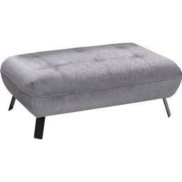 Hocker exxpo - SOFA FASHION, dunkelgrau, B:110cm H:44cm T:78cm, Hocker, Hocker, bequem und modern