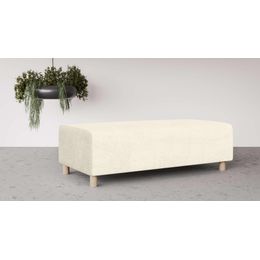Polsterhocker OTTO HOME "Suyala", beige (creme), B:153cm H:46cm T:66cm, 100% Polyester, Hocker, Polsterhocker