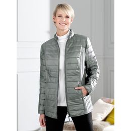Steppjacke Classic Basics, Damen, Gr. 52, gr&uuml;n (schilf), 100% Polyester, unifarben, figurumspielend, Jacken Steppjacke