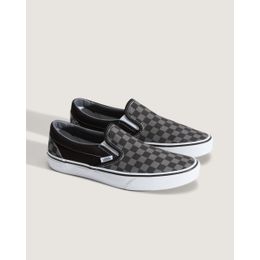 Slip-On Sneaker Vans "UA Classic Slip-On", Herren, Gr. 40, schwarz, pewter checkerboard, Textil, Schuhe Slip-On Sneaker, aus textilem Canvas-Material