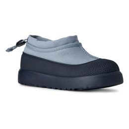 UGG Australia Slipper UGG "TASMAIN WEATHER HYBRID", M&auml;dchen, Gr. 4 (36), hellblau, dunkelblau, Synthetik, Textil, Veloursleder, Schuhe Slipper, Homeslipper, Trekkingschuh mit Schnellverschluss