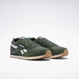 Sneaker Reebok CLASSIC "REEBOK GLIDE LOW", Herren, Gr. 45,5, grit gr&uuml;n, grit gr&uuml;n, chalk, Leder, Synthetik, Textil, Schuhe Sneaker