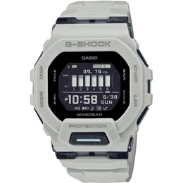 Smartwatch Casio G-SHOCK "GBD-200-1ER", grau (hellgrau, schwarz, hellgrau), Smartwatches, Herren, Smartwatch, Armbanduhr, Herren,Bluetooth,Schrittz&auml;hler,bis 20bar wasserd.,digital