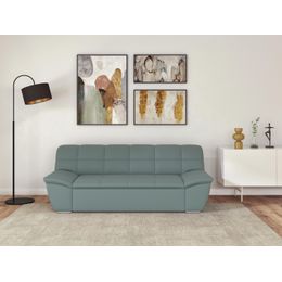 2-Sitzer DOMO collection "Splash, aktuelle Sitz- und R&uuml;ckensteppung, komfortabel", gr&uuml;n (mint), B:211cm H:76cm T:96cm, 100% Polyester, Sofas, 2-Sitzer, flache Armlehnen zum Entspannen