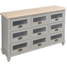 Sideboard AMBIENTE HAUS "Residenz Sideboard / Schubladen", grau, B:123cm H:80cm T:38cm, MDF, Sideboards, Sideboard