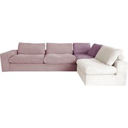 Ecksofa Alina "Sandy", bunt (gct 8, gct 18, gct 11), B:276cm T:226cm, Cord GCT (92% Polyester, 8% Nylon), Sofas, Ecksofa, mit losen Sitz und R&uuml;ckenkissen, in modernem Cordstoff
