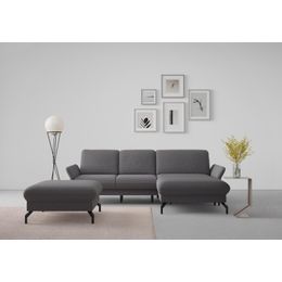 Sit & More Ecksofa SIT & MORE "Fashion L-Form", braun (espresso), B:253cm H:84cm T:165cm, Sofas, Ecksofa, wahlweise mit Kopfteilverstellung und Vorziehsitz, motorisch