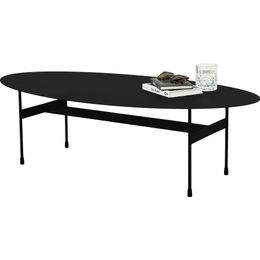 Couchtisch SPINDER DESIGN "MIRA OVAL", schwarz (schwarz, schwarz, schwarz, schwarz, schwarz, schwarz), B/H/T: 120cm x 35cm x 39cm, Tische, Couchtisch, Couchtisch aus Stahl