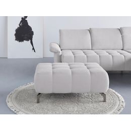 Polsterhocker Home Affaire "Fresh", silber, B:102cm H:45cm T:68cm, 98% Polyester 2% Polyamid, Hocker, Polsterhocker, passend zum Ecksofa "Fresh", auch in Bezug Olympia EASY CLEAN