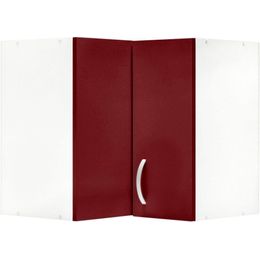 Wiho-K&uuml;chen H&auml;ngeschrank WIHO K&Uuml;CHEN "Flexi", rot (front: rot glanz, korpus: wei&szlig;), B:60cm H:56,5cm T:35cm, Schr&auml;nke, H&auml;ngeschrank