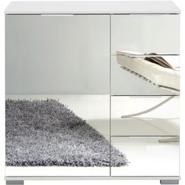 Kombikommode wimex "Easy", wei&szlig; (wei&szlig;, spiegel), B:82cm H:83cm T:41cm, Sideboards, Kombikommode