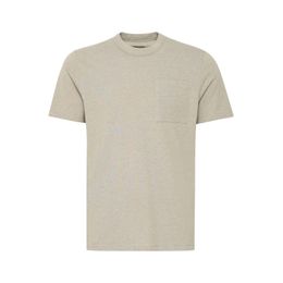 T-Shirt Casual Friday "T-Shirt CFJASPER m&eacute;lange tee with chest pocket", Herren, Gr. L, braun (tree house melange), Obermaterial: 100% Baumwolle CO., Shirts T-Shirt