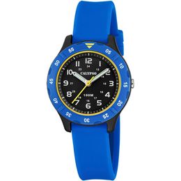 Quarzuhr Calypso Watches "Junior Collection", blau (blau, schwarz), Armbanduhren, M&auml;dchen, Quarzuhr, Armbanduhr, Kinderuhr, Junge, analog, ideal auch als Geschenk