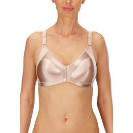 Minimizer-BH Naturana "Solutions", Damen, Gr. 95, Cup C, beige (light beige), Obermaterial: 93% Polyamid, 7% Elasthan, leicht gl&auml;nzend, unifarben, BHs Minimizer-BH, Shaping-Effekt, breite Tr&auml;ger, feminin, ohne B&uuml;gel, Satin