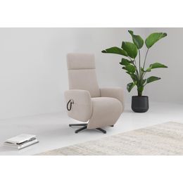 TV-Sessel Home Affaire "Rochelle, inkl. Kopfteilverstellung & 360 Drehfunktion", grau (elefant), B:71cm H:110cm T:82cm, 100% Polyester, Sessel, TV-Sessel, wahlweise mit 2 Motoren, Akku & Aufstehhilfe