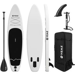 Inflatable SUP-Board YEAZ "SUP Board und Kit NOHEA - EXOTRACE - SET", wei&szlig;, Wassersportboards, Inflatable SUP-Board