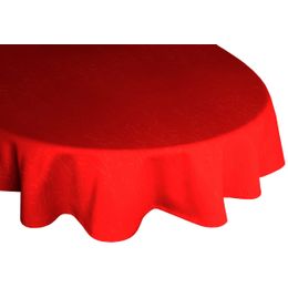 Tischdecke WIRTH "Lahnstein" Gr. 6, rot, B:130cm L:190cm, Polyester, Tischdecken, Tischdecke, oval