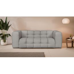 3-Sitzer "TALISHA Designersofa, moderne Steppung, Ma&szlig;e B/T/H: 229/110/75 cm", beige, B:229cm H:75cm T:110cm, 100% Polyester, LeGer Home by Lena Gercke, Sofas, 3-Sitzer, aufwendig gepolstert, hoher Sitzkomfort