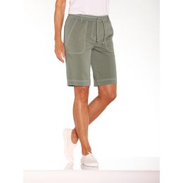Jeansbermudas Classic Basics, Damen, Gr. 36, Normalgr&ouml;&szlig;en, gr&uuml;n (khaki), 98% Baumwolle, 2% Elasthan, unifarben, kurz, Jeans Jeansbermudas