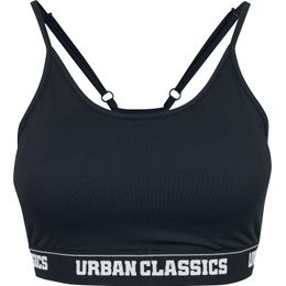 Urban Classics Ladies Sports Bra Bustier schwarz in XS TB1659 black SMU