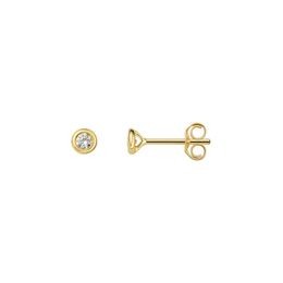 Paar Ohrstecker ONE ELEMENT "0.30 ct Diamant Brillant Zarge Ohrringe Ohrstecker aus 585 Gelbgold", gold, Ohrringe, Damen, Gelbgold 585, Paar Ohrstecker