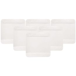 Villeroy & Boch Speiseteller VILLEROY & BOCH "Speiseteller quadratisch Manufacture Rock Blanc 28 x 28 cm 6er Set wei&szlig;", wei&szlig;, L:27,9cm, Speiseteller, Speiseteller