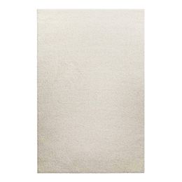 Teppich HOMIE LIVING "Gino", beige (creme wei&szlig;), B:80cm H:30mm L:400cm, Polypropylen, Teppiche, Teppich, Hochflor, gewebt, weich, uni, Wohnzimmer, Schlafzimmer, waschbar
