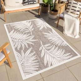 Outdoorteppich Carpet City "Outdoor 468", beige, B:280cm H:5mm L:380cm, Polypropylen, Teppiche, Outdoorteppich, L&auml;ufer, UV-best&auml;ndig, Flachgewebe, auch quadratisch, In- und Outdoor