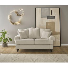 2-Sitzer Home Affaire "WESTMINSTER", beige (elfenbein), B:170cm H:95cm T:100cm, Sofas, 2-Sitzer, mit Federkern-Polsterung