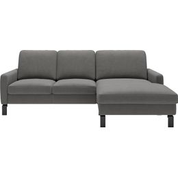 Ecksofa Home Affaire "Lecce, L-Form, Federkernpolsterung, Breite 224 cm", anthrazit, B:224cm H:86cm T:164cm, 100% Polyester, Sofas, Ecksofa, inkl. saugroboterfreundliche H&ouml;he & schmale Armlehnen