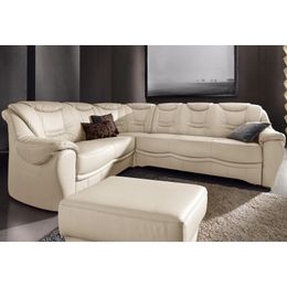 Sit & More Ecksofa SIT & MORE "Benson L-Form", beige (creme), B:265cm H:94cm T:215cm, NaturLeder;Luxus-Microfaser;Luxus-Kunstleder;Primabelle-Microfaser, Sofas, Ecksofa, wahlweise mit Bettfunktion