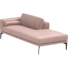 Ottomane Egoitaliano "Masu, Design trifft super Sitzkomfort, mit toller Detailverarbeitung", rosa (rose), B:182cm H:95cm T:97cm, Leder CAREZZA (echtes Rindsleder) ist ein Naturleder, dass die urspr&uuml;nglichen Eigenschaften der Haut nicht ver&auml;ndert. Das Vorhandensein von verheilten Narben, K&ouml;rnungsunterschiede, Falten, Adern, Unterschiede in den Farbt&ouml;nen und andere Spuren, die die Natur auf diesen F